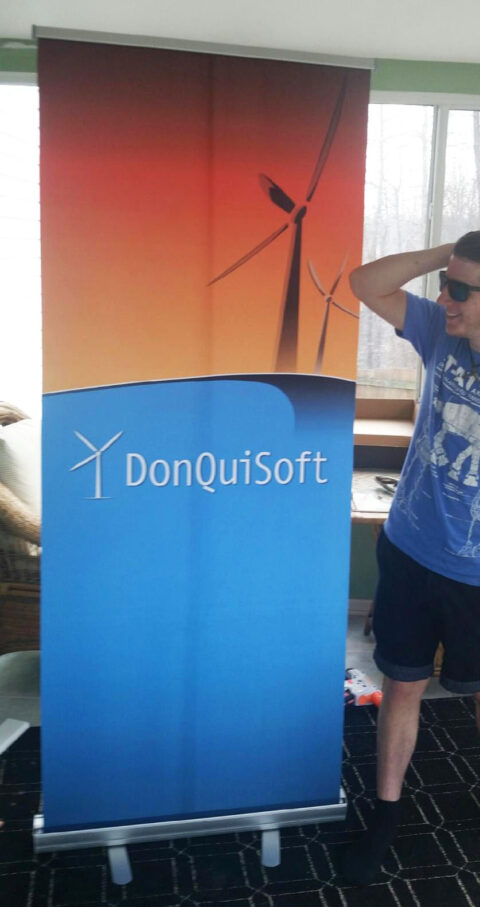 33″ x 81″ Retractable Roll-up Banner | Capital Banner